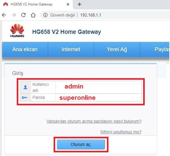 HUAWEİ HG658 V2 MODEM AYARLARI - zorluteknoloji