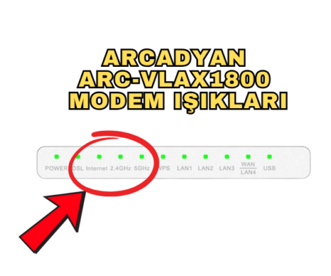 ARCADYAN ARC-VLAX1800 MODEM IŞIKLARI - zorluteknoloji